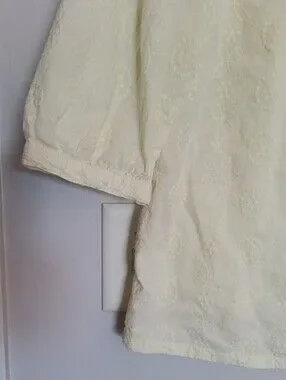Basic Editions | Tops | Basic Editions Pale Yellow Embroidered ...
